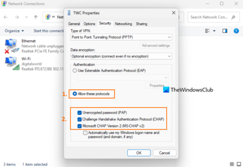 VPN Error 628: Connection was terminated by the remote computer