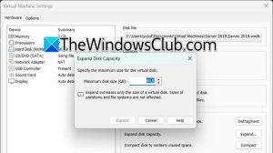 How to change hard disk size in VMware
