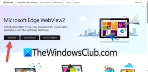 Unable to run AutoCAD. Microsoft Edge WebView2 Runtime missing