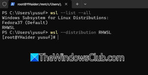 Run RHEL/Fedora on Windows Subsystem for Linux (WSL)