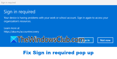 Web sign-in, Faster sign-in, Biometrics login in Windows 11/10