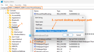 How to find the current Desktop Background image in Windows 11