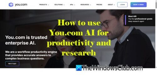 How to use You.com AI for productivity and research