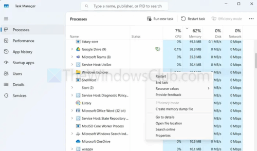 Dropdown menus not working in Windows 11