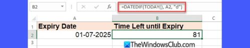 How to calculate Expiry Date in Excel