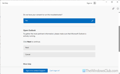 Outlook Advanced Diagnostics Troubleshooter: Fix configuration issues