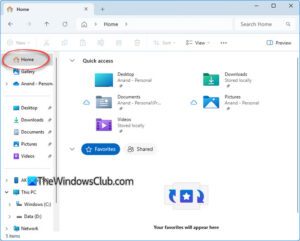 Disable or Enable or Quick Access in Windows 11 File Explorer