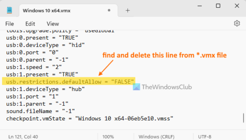 VMware Player USB device greyed out