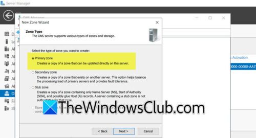 Configure DNS Forward and Reverse Lookup Zones Windows Server