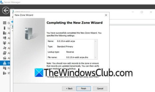 Configure DNS Forward and Reverse Lookup Zones Windows Server