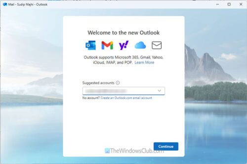 Add multiple email accounts to Outlook (new) in Windows 11