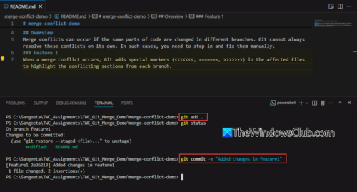 How to resolve Merge Conflicts in Git