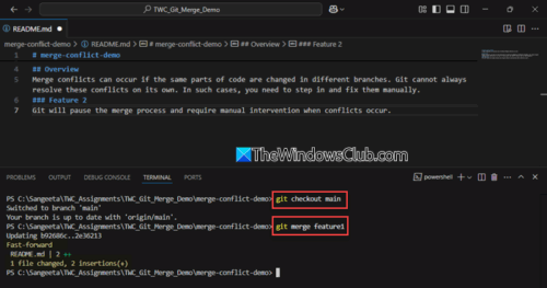 How to resolve Merge Conflicts in Git