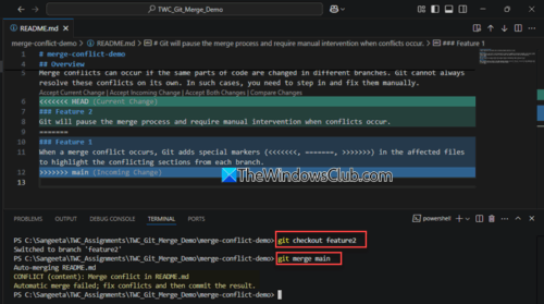 How to resolve Merge Conflicts in Git