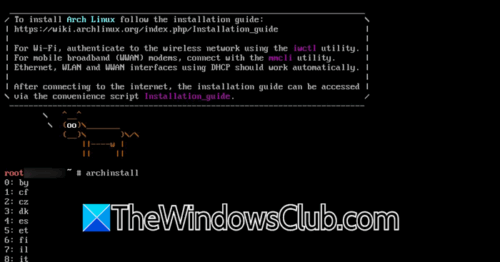 How to install Arch Linux in VirtualBox