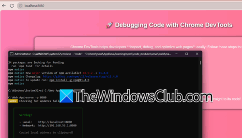 VS Code unable to connect to browser [Fix]