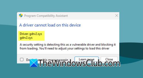 AsIO.sys Driver cannot load on this device [Fix]