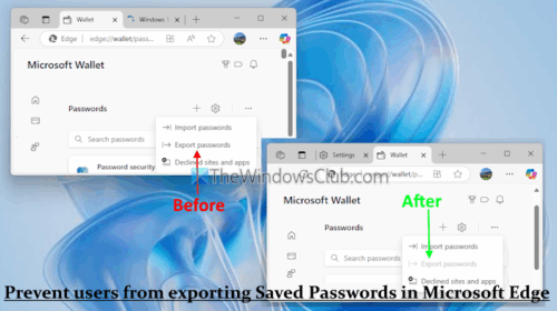 How to manage, edit, view saved passwords in Edge for iPad