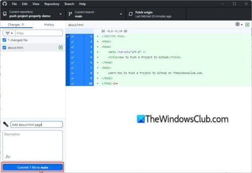 How to Push a Project to GitHub