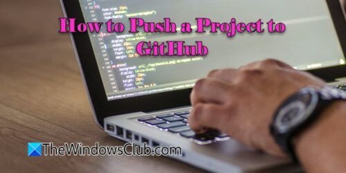 How to Push a Project to GitHub