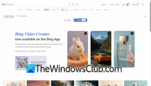 How to create QR Codes using Bing search engine