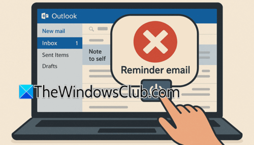 Turn off Note to self Reminder emails in Outlook