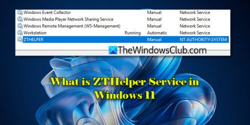 What is ZTHelper Service in Windows 11