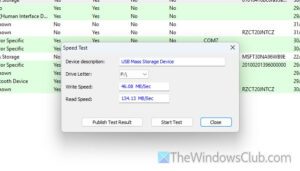 How to check USB drive speed in Windows 11