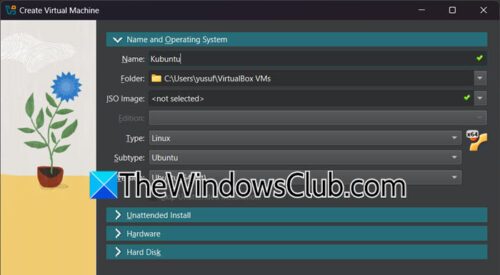 How to install Kubuntu on VirtualBox