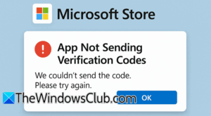 Microsoft Store App is not sending verification codes