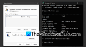 How to use Net User command for administrators in Windows 11/10