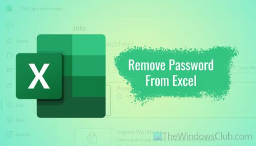How to remove Password from Excel