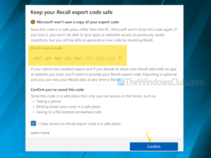 How to Import or Export Recall Snapshots in Windows 11