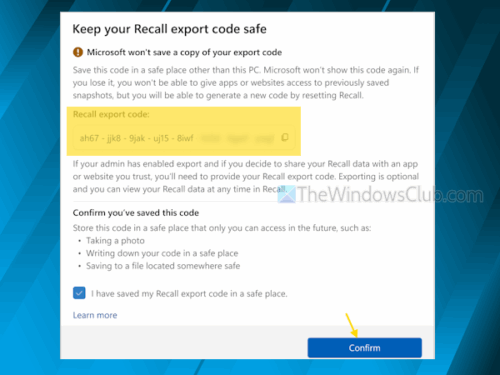 How to Import or Export Recall Snapshots in Windows 11