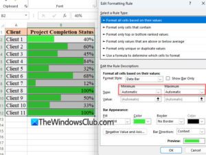 How to create Progress Bars in Excel