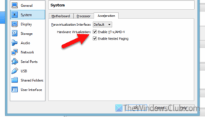 Enable 3D Acceleration grayed out in VirtualBox