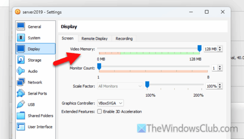 Enable 3D Acceleration grayed out in VirtualBox