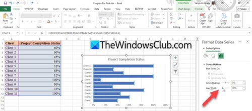 How to create Progress Bars in Excel