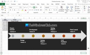 How to create a Timeline in Excel