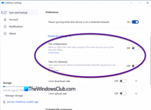 Turn Off or On OneDrive Files On-Demand in Windows 11