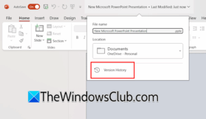 PowerPoint opens a blank presentation