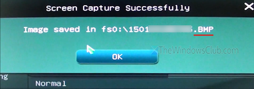 How to take a Screenshot in BIOS or UEFI