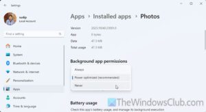 Microsoft.Photos.exe high Memory usage in Windows 11