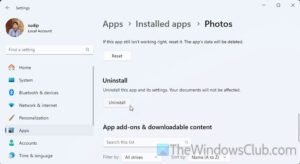 Microsoft.Photos.exe high Memory usage in Windows 11