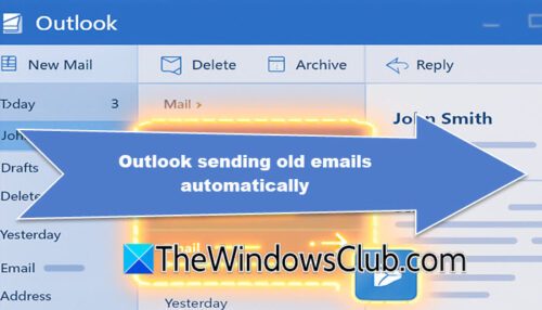 Outlook resending old Emails automatically