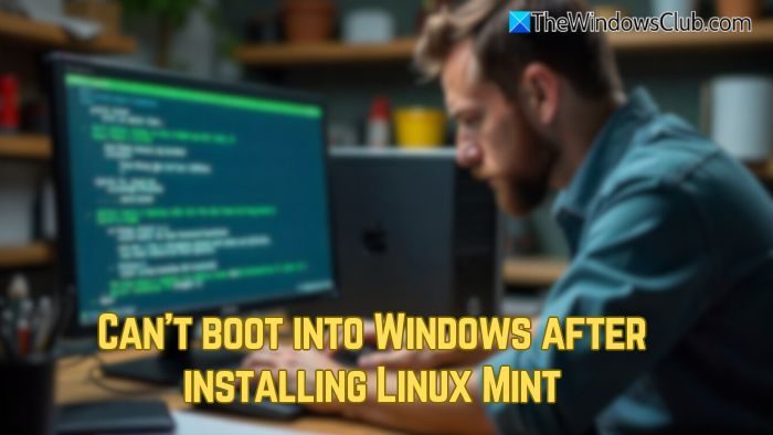 Can't boot into Windows after installing Linux