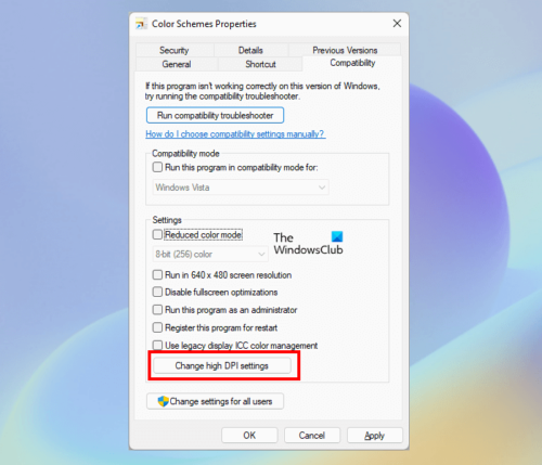 How to change Scaling for Specific Apps in Windows 11