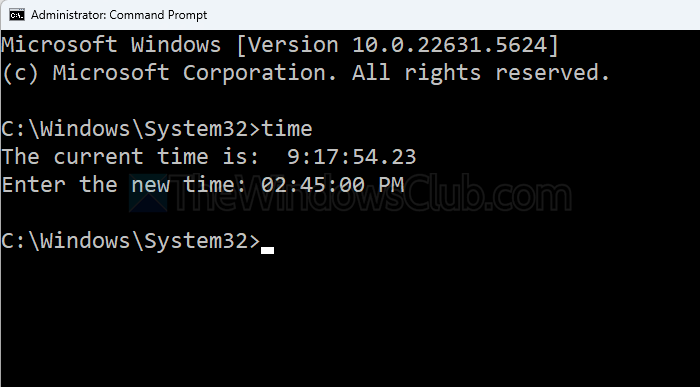 Cannot change time in Windows 11 [Fix]