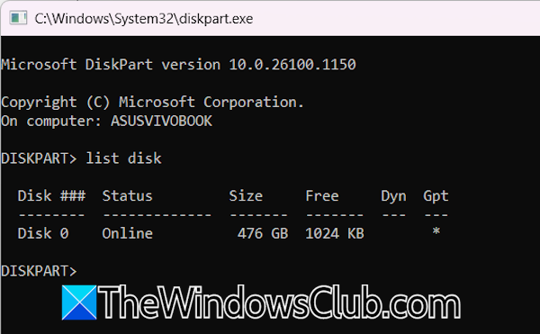 The requested system device cannot be found in Windows 11