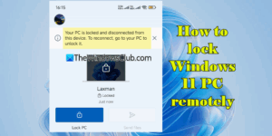 How to lock Windows 11 PC remotely with Android phone